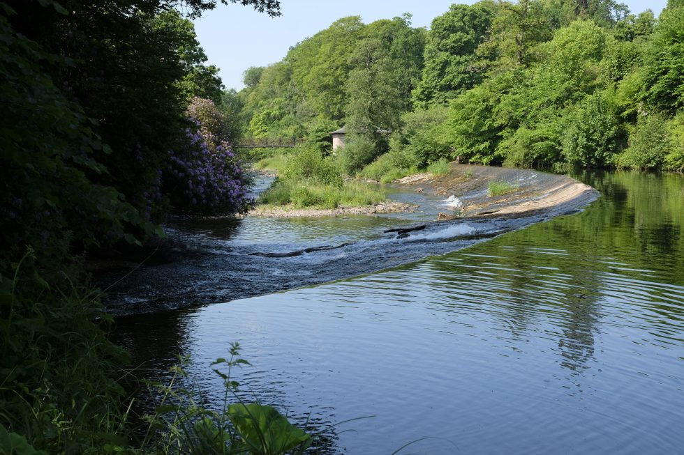 Sorn Castle Dam fish pass upgrade on the River Ayr | Ayrshire Rivers Trust